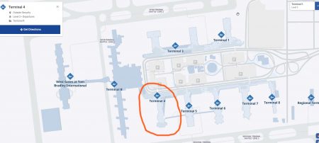 Terminal 4 at the Los Angeles International Airport LAX