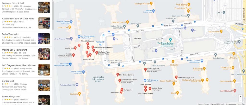 Food - Restaurant Food Los Angeles International Airport LAX